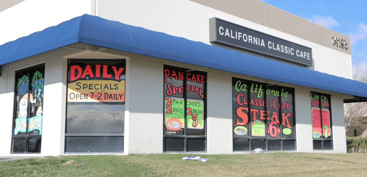 California Classic Cafe - Menu